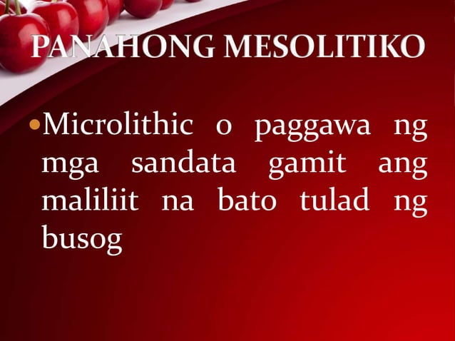 Mga yugto ng pagunlad ng sinaunang tao. (Paleolitiko,Meso,Neo at Metal ...