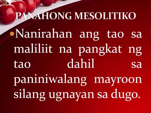 Mga yugto ng pagunlad ng sinaunang tao. (Paleolitiko,Meso,Neo at Metal ...