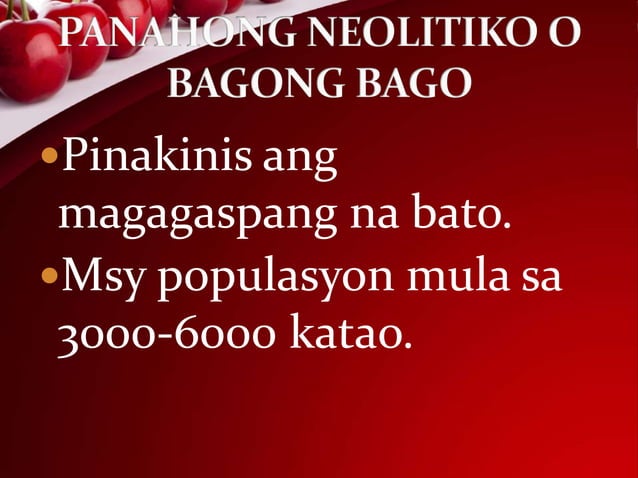 Mga yugto ng pagunlad ng sinaunang tao. (Paleolitiko,Meso,Neo at Metal ...