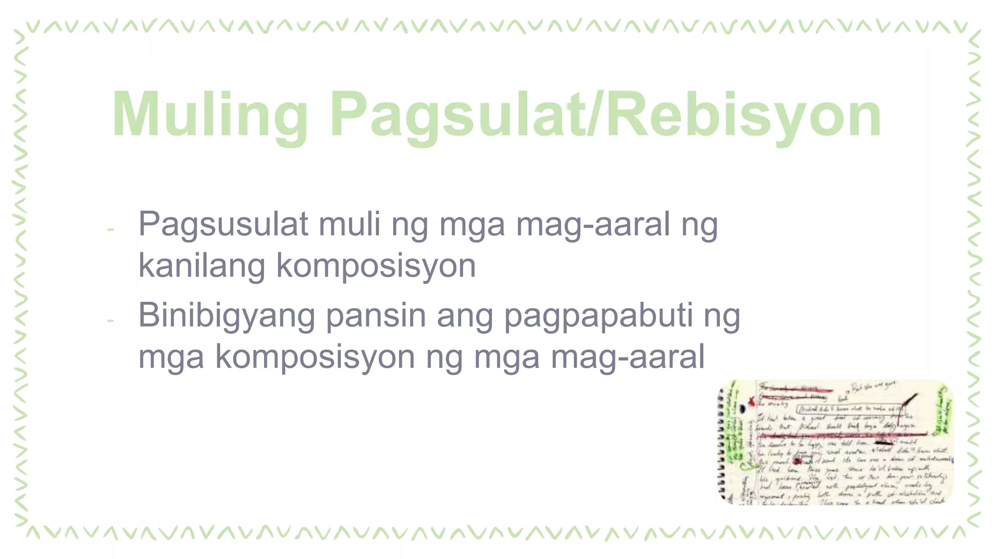 Mga yugto sa prosesong pagdulog sa pagsulat | PPTX