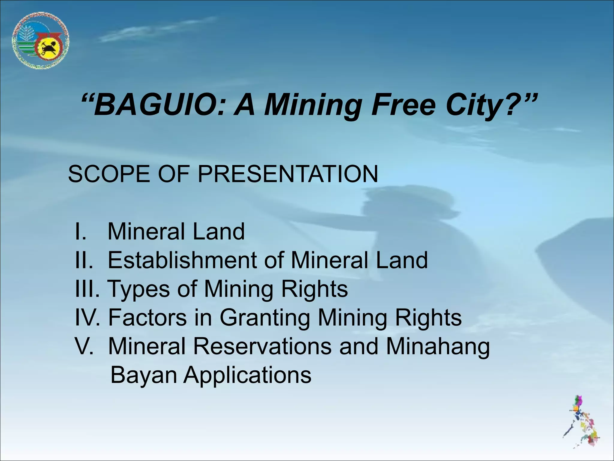 Baguio: A Mining Free City? | PPT