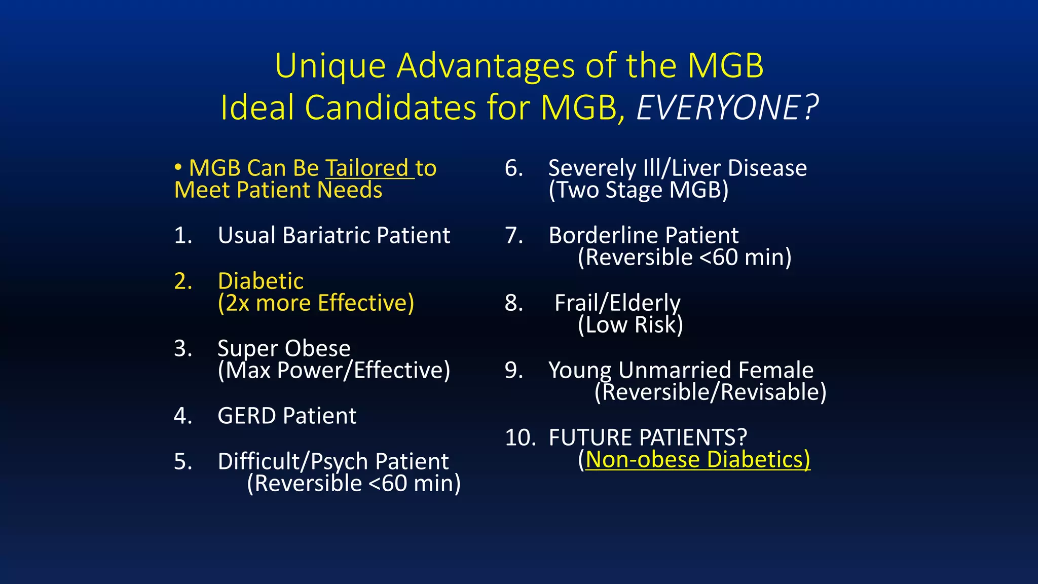 Mgb background intro | PPTX | Digestive Disorders | Diseases and Conditions