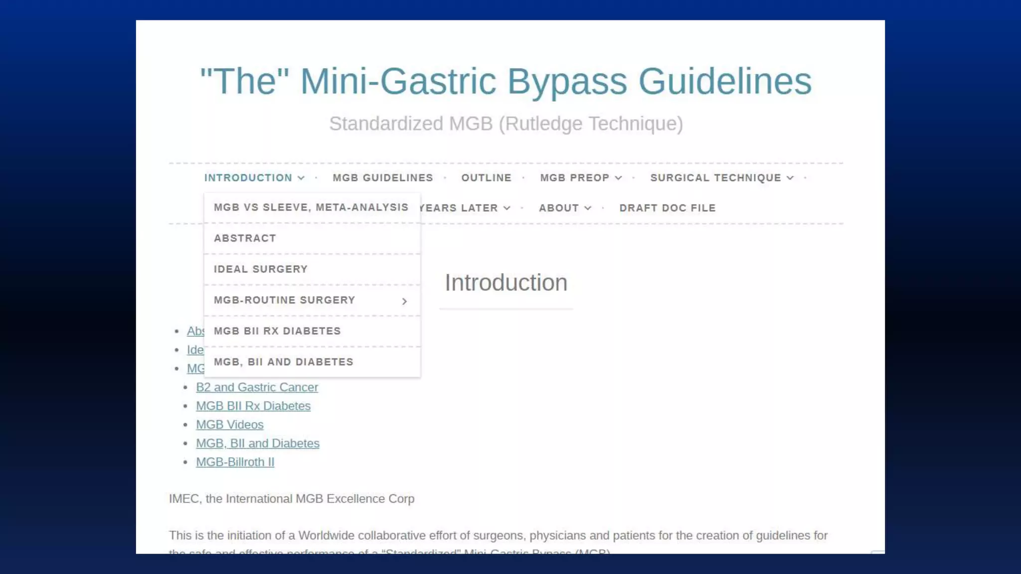 Mgb cancer & MGB Guidelines | PPTX