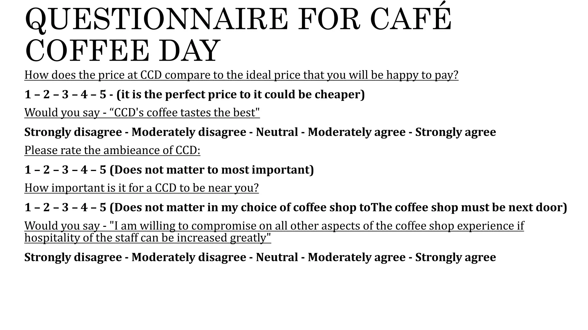 Starbucks Vs Cafe Coffee Day - Understanding the Consumer Preferences ...