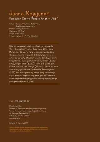Juara Kejujuran Jilid I | PDF