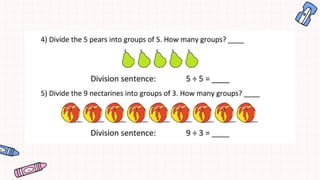 MATHEMATICS GRADE 2 - NUMERACY (DIVISION) | PPTX