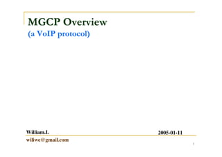 MGCP Overview | PPT
