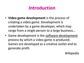 Mgd game devprocess | PPTX | Video Game Genres | Video Gaming