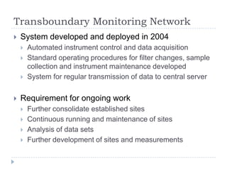 Ireland’s Transboundary Monitoring Network and EMEP Strategy - Michael ...
