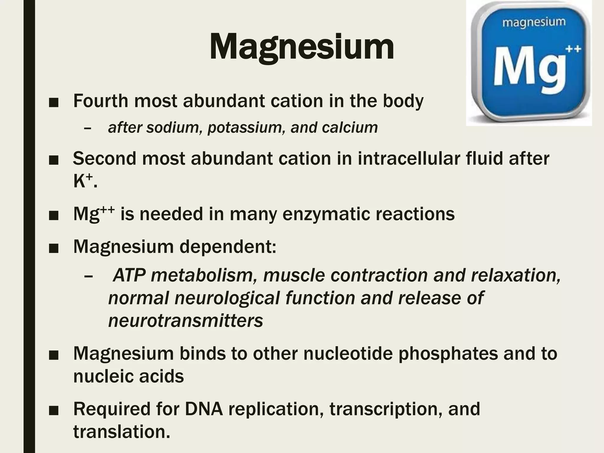 Magnesium for class | PPTX