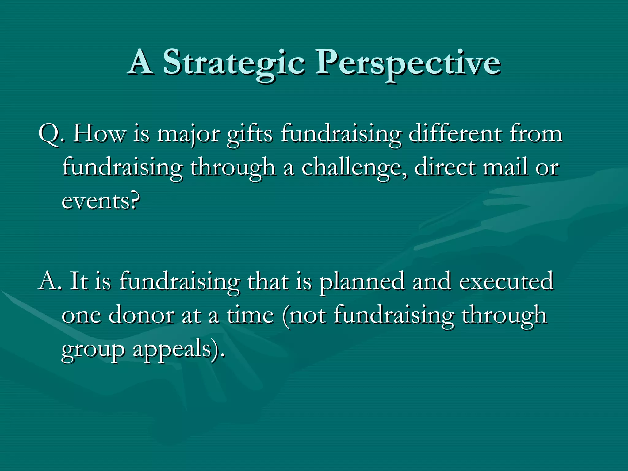 Major Gifts Fundraising | PPT