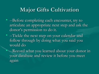 Major Gifts Fundraising | PPT