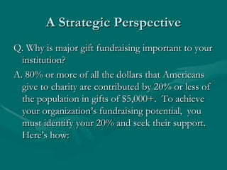 Major Gifts Fundraising | PPT