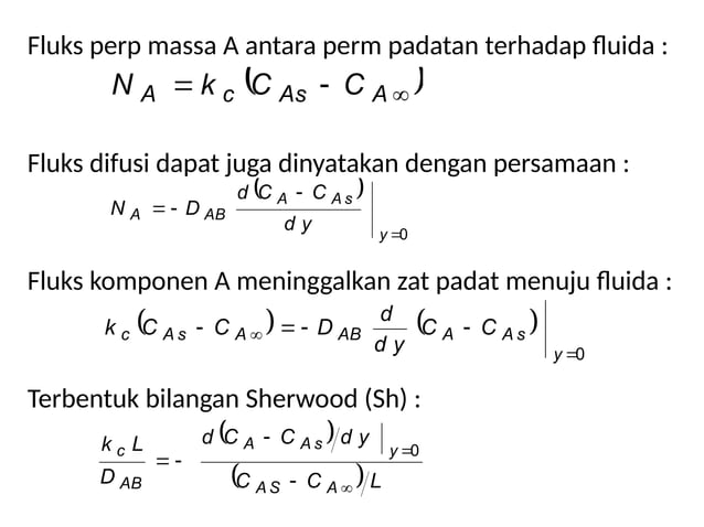Penggunaan rumus empiris pada perpindahan kalor dan massa | PPT