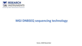 MGI DNBSEQ Sequencing Technology short.pptx