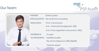 PSP Audit _Presentation for MGI_ | PPT