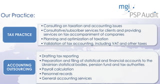 PSP Audit _Presentation for MGI_ | PPT