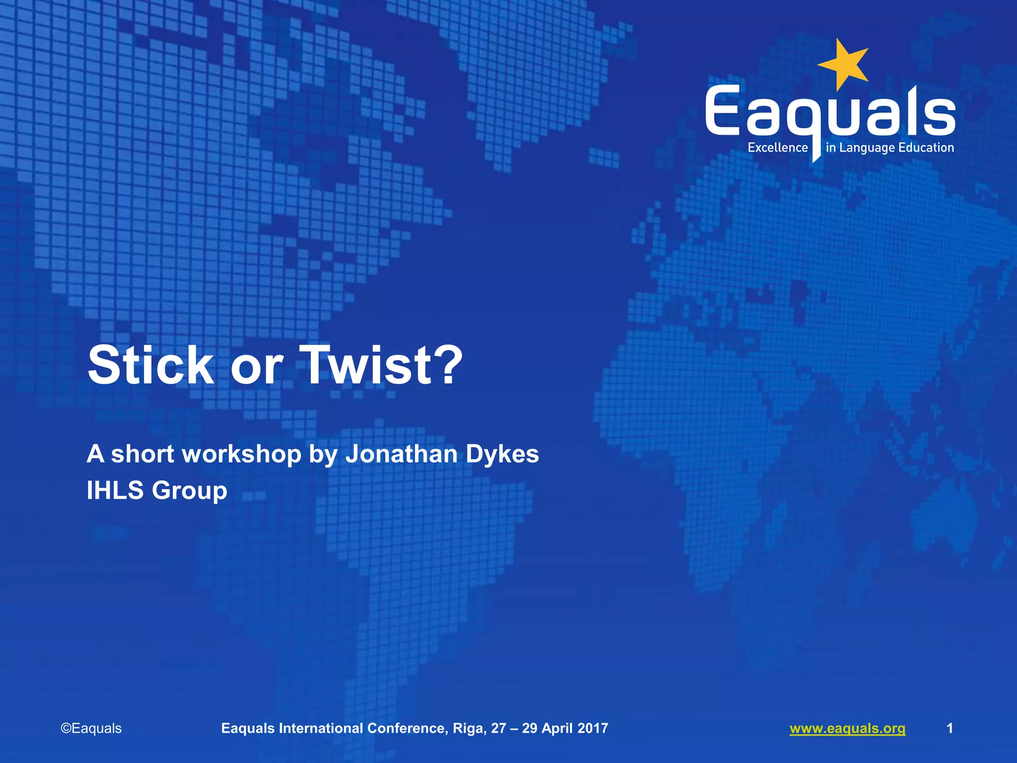Jonathan Dykes - Stick or Twist? | PDF | Business | Business and Finance