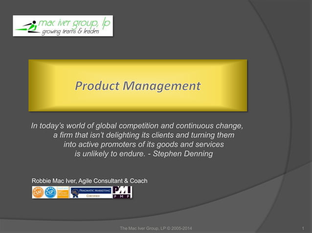 Product Management | PPT