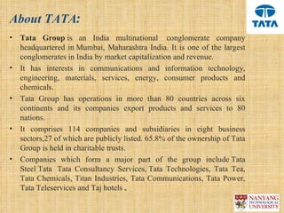 Globalization of TATA Motors | PPT