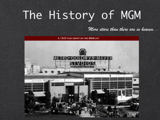 Mgm history | PDF