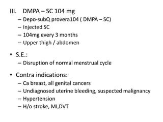 Mgm hormonal contraceptives | PPT