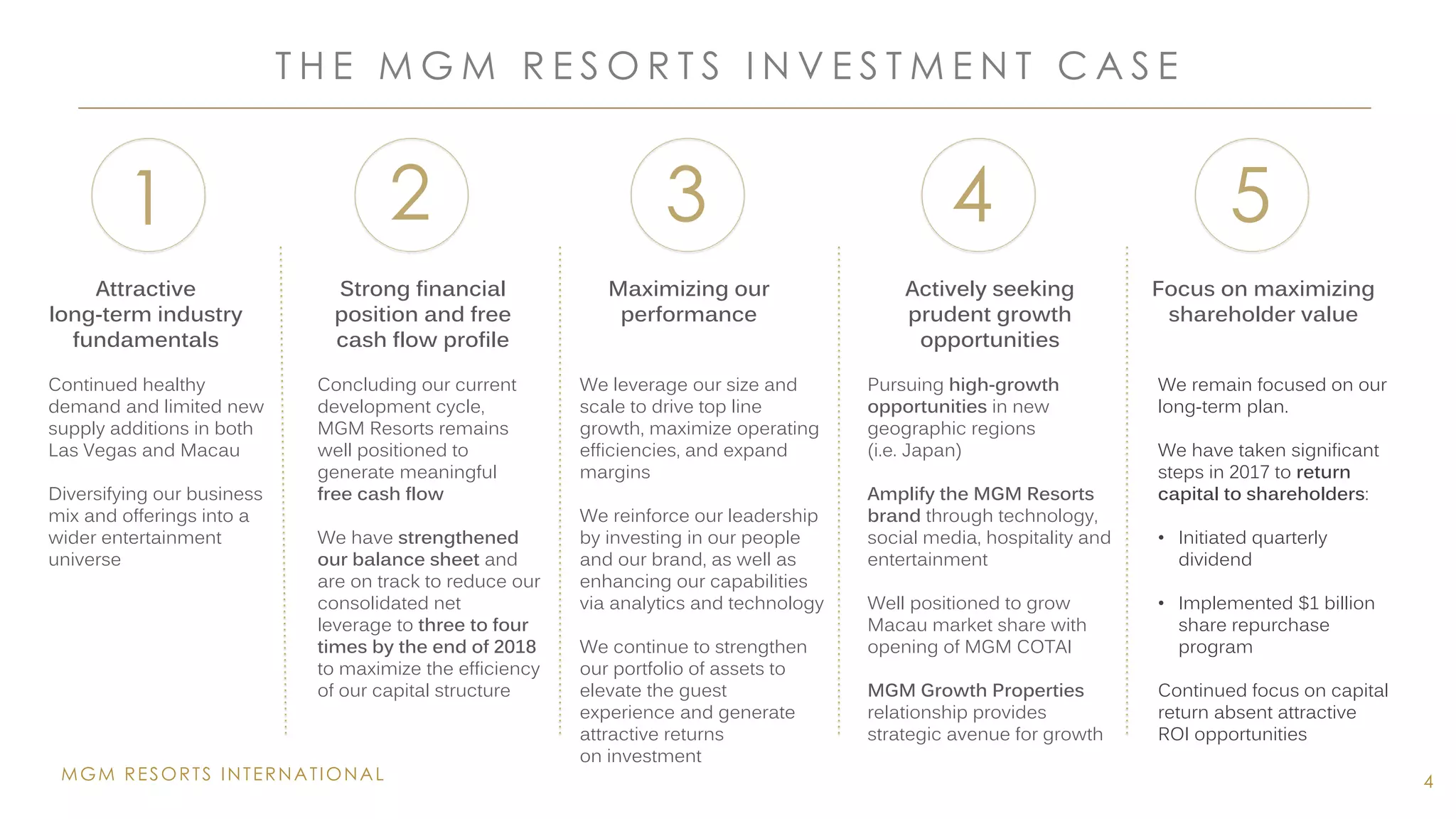 Mgm investment summary deck v final | PDF