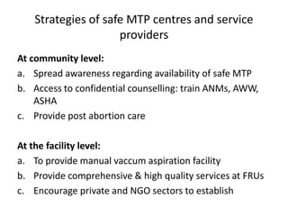 Mgm mtp act abortion | PPT