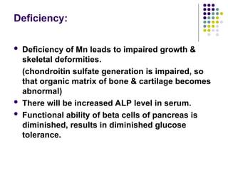 magnesium and manganese metabolism in human body | PPT