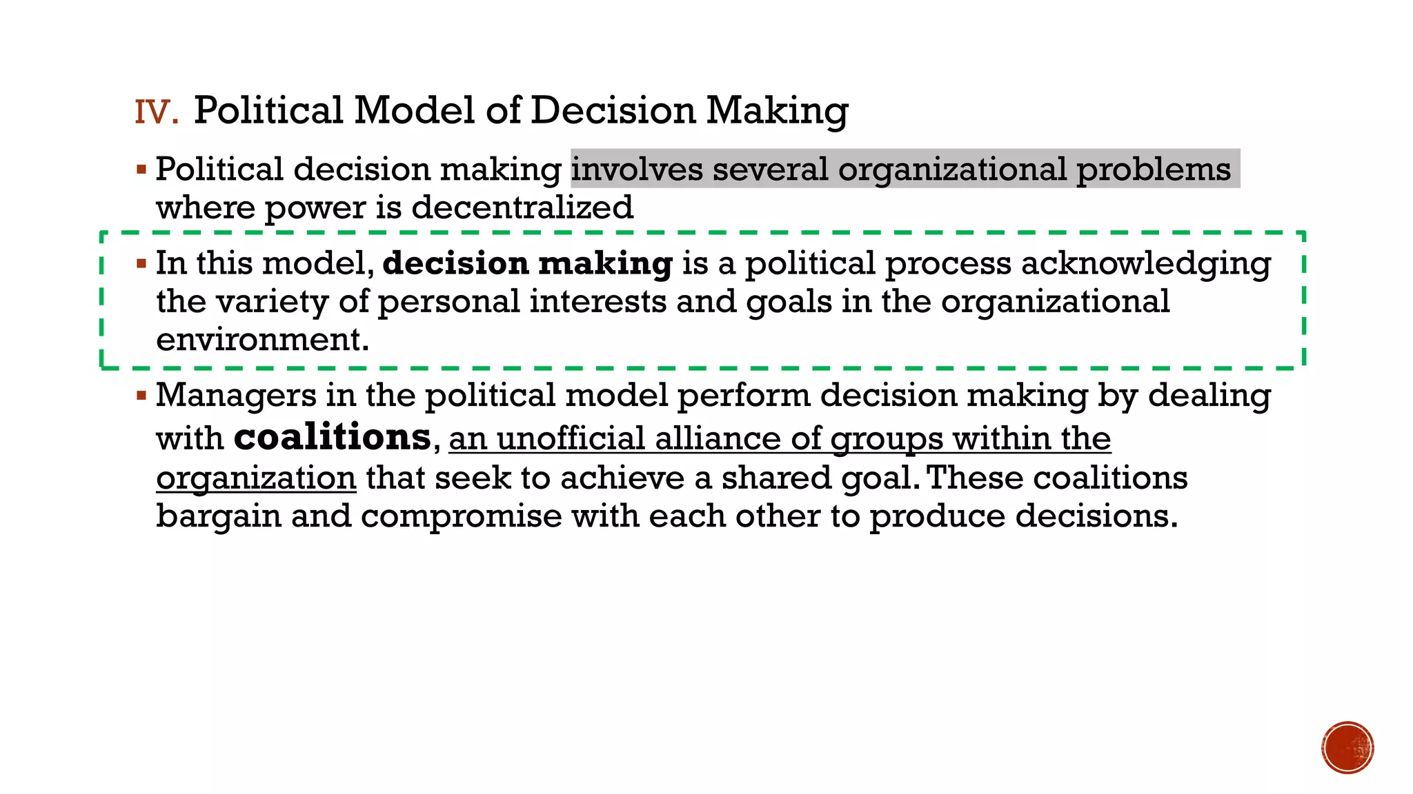 Principle of Management: Chapter 10 Decision Making | PPTX
