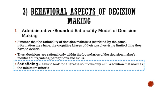 Principle of Management: Chapter 10 Decision Making | PPTX | Business ...