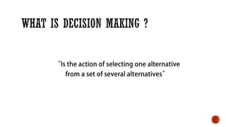 Principle of Management: Chapter 10 Decision Making | PPTX