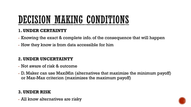 Principle of Management: Chapter 10 Decision Making | PPTX | Business ...