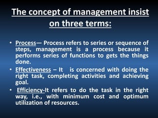 Concept Of Management | PPT