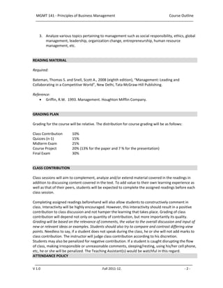 Mgmt 141 principles of business management | PDF
