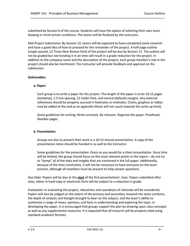 Mgmt 141 principles of business management | PDF