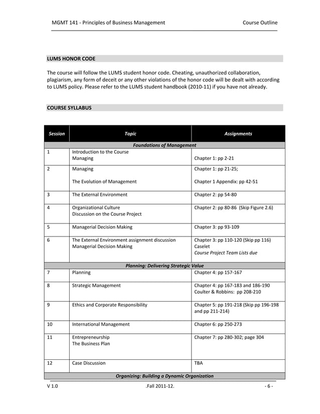 Mgmt 141 principles of business management | PDF