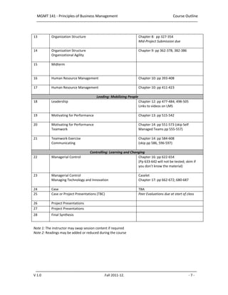 Mgmt 141 principles of business management | PDF