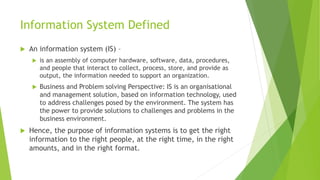 Management Information Systems MGMT205 | PPTX | Operating Systems ...
