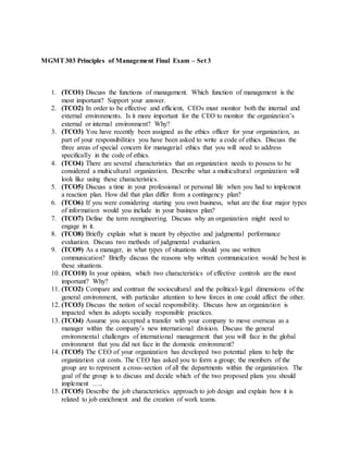 Mgmt 303 principles of management final exam | DOCX
