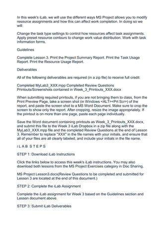 Mgmt404 project management whole course | PDF