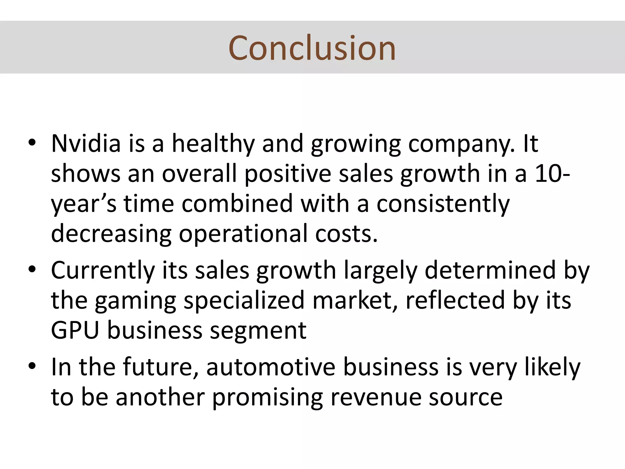 NVIDIA - Strategic Management Presentation | PPTX