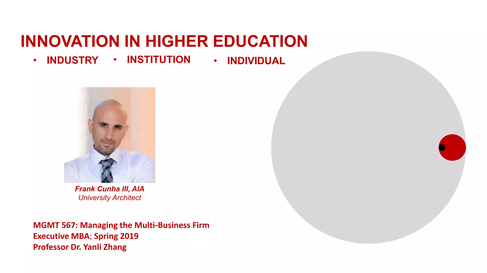 INNOVATION IN HIGHER EDUCATION | PPTX