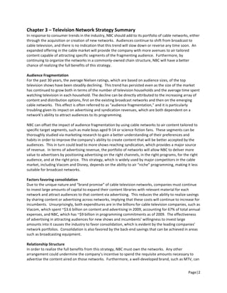 Television Network Strategy Research Paper | PDF | History | Genres