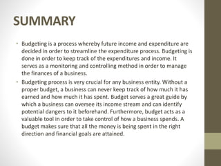 Management Accounting Chapter 12 : Budgeting | PPTX