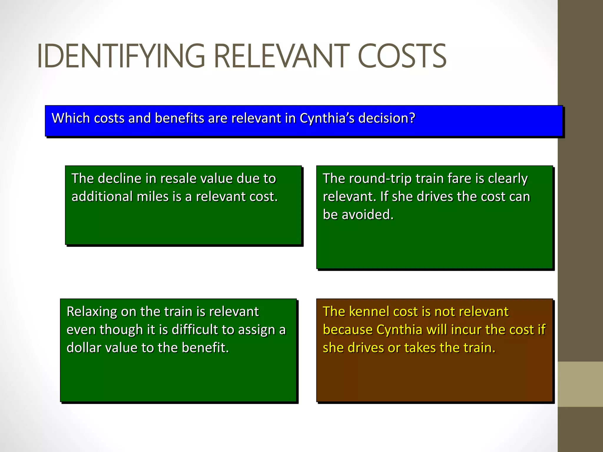 Chapter 5 : Relevant Costing For Decision Making | PPTX