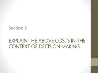Chapter 5 : Relevant Costing For Decision Making | PPTX