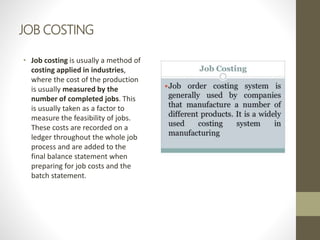 Chapter 8 : Types of Costing | PPTX