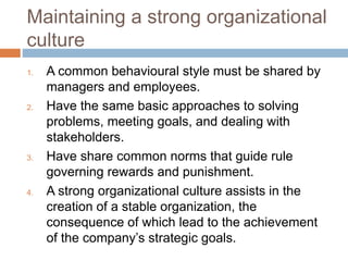 organisation culture | PPT