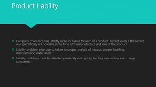 Design criteria and Product Liability | PPT